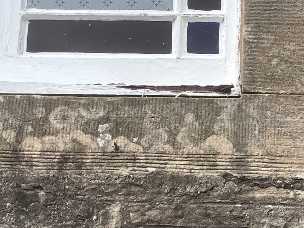 Fixing the window sill